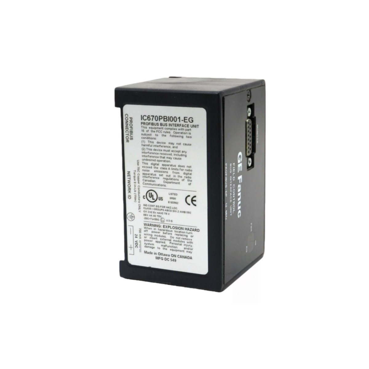 GE Fanuc IC670PBI001 Profibus Interface Module
